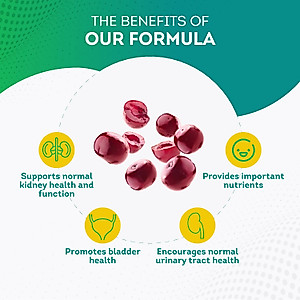 PurePremium Kidney Support Supplement with Cranberry Extract - Kidney Cleanse, Detox & Repair for Men and Women - Support for Normal Urinary Tract Health & Bladder - 2 Months Supply - 60 Capsules