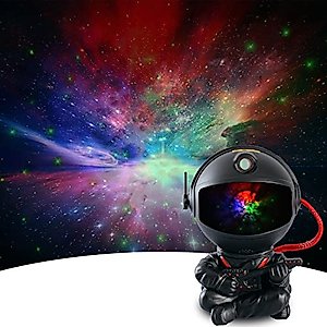 SHJQJJLBCQ Galaxy Projector, Astronaut Light Projector, Star Projector, Kids Night Light, Projector Lights for Bedroom, Adult Playroom,Ceiling, Room Decoration