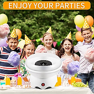 Cotton Candy Machine with Sugar Scoop, Cotton Candy Maker for Kids, Birthday Party, Gifts