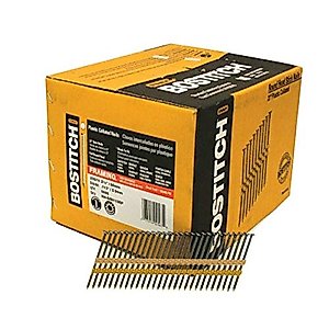 BOSTITCH Framing Nails, Round Head, 2-3/8-Inch x .113-Inch by 21 Degree Plastic Collated, 5,000-Pack (RH-S8D113EP)