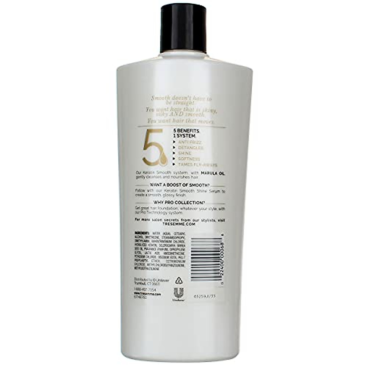 Tresemme Conditioner Keratin Smooth With Marula Oil 22 Ounce (650ml) (3 Pack)