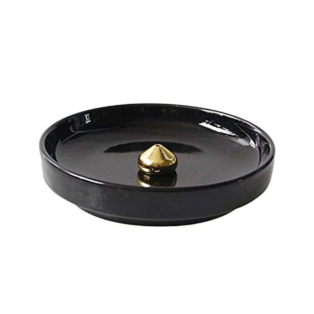 JISADER Round Cone Plate,Ceramic Buddha Furnace Burner Holder for Patio,Living Rooms,Garden Terraces Outdoor