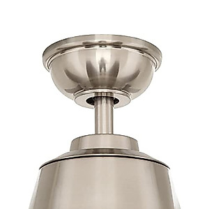 Home Decorators Collection YG493A-BN Kensgrove 54 in. Integrated LED Indoor Brushed Nickel Ceiling Fan with Light Kit and Remote Control