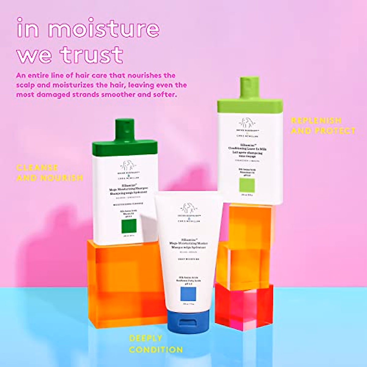 Drunk Elephant Silkamino Mega-Moisturizing Shampoo - Nourishing and Strength, Moisturizing Cleanse for All Hair Types (240 mL / 8 Fl Oz)