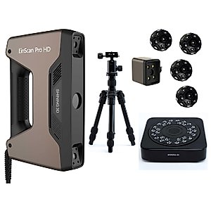 2024 EinScan Pro HD Multi-Functional Handheld 3D Scanner, 0.045mm Accuracy, 0.2mm Resolution, Wide Range Capability for Reverse Engineering, Healthcare, Manufacturing, Research, Art and Design