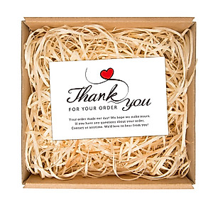 50 PCS Thank You for Your Order Cards - Customer Thank You Cards-Postcards Purchase Inserts to Support Small Business, Package Insert 4X6 Inches.