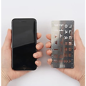 Hangul Korean Bookmark Steel Ruler Shape Ruler Figure Ruler Korean Words in Context Korean Vocabulary Inch cm