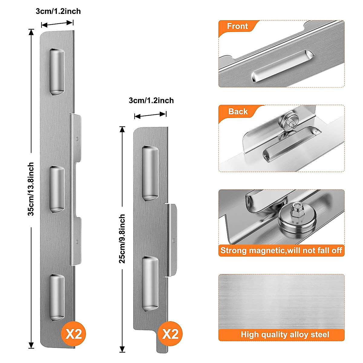 Wind Guard for Blackstone 22 Inch Griddle Stainless Steel Magnetic Wind Screen，Flat Top Grill Accessories，Compatible with Rear Grease Cup, Hood and Side Shelf