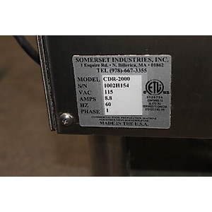 Somerset CDR-2000 20" Double Pass Dough Sheeter | 3/4 HP