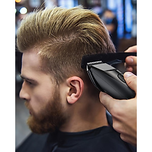 opove H5 Hair Clippers for Men, Professional Cordless Clippers with 250min Runtime & Smart LCD, Quiet Hair Trimmer, Perfect for Kids, Bearded Men, Women & Barbers (Black Gift Boxed)