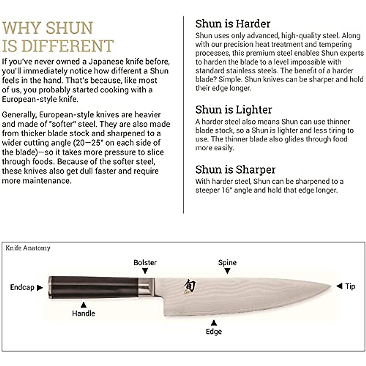 Shun Cutlery 6-Slot Slimline Knife Block, Made from Tough, Sustainable Bamboo, Authentic, Japanese Universal Knife Block, Knife Holder for Kitchen Counter