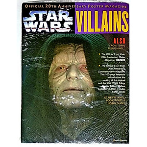 Star Wars Official 20th Anniversary Villains, Heroes & Commemorative Magazines - Deluxe Collector's Edition PLUS 6 Etched Foil Topps Trading Cards, Series Three, Chase Cards