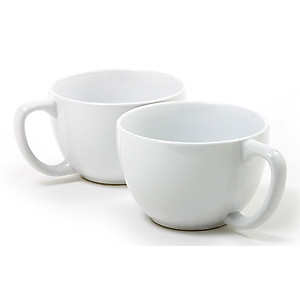 Norpro My Favorite Jumbo Mugs, Set of 2, White