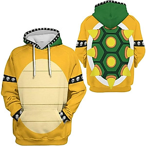 SACLI Anime Costume Hoodie 3D Print Hooded Sweatshirt Movie Cosplay Costume Pullover for Adult Kids 5-6 Years