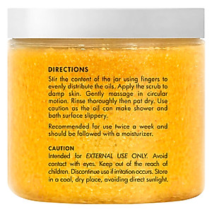 MAJESTIC PURE 24k Gold Scrub with Collagen and Biotin | Exfoliating Body Scrub for Skin Care, Stretch Marks, Acne, Cellulite | Body Scrub Exfoliator |10 oz