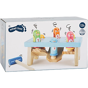 Small Foot Wooden Toys Smack the Bird Knock Playset with Hammer designed for children ages 18 months