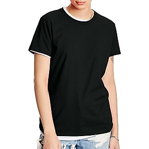 Hanes womens Perfect-t Short Sleeve T-shirt fashion t shirts, Black, XX-Large US