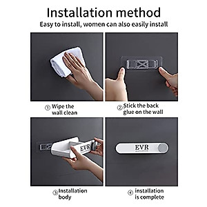 Mini Plastic Bathroom Storage Shelf Wall-Mounted Hairdryer Holder Rack, White (MA4025)