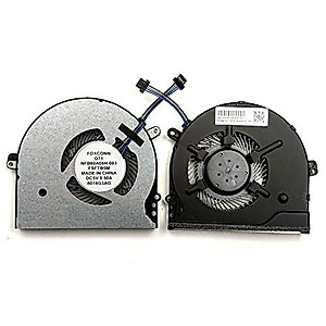 New Laptop CPU Cooling Fan for HP Pavilion 15-CC183CL 15-CC184CL 15-CC187CL 15-CC195CL 15-CC510NR 15-CC523CA 15-CC553CL 15-CC554NR 15-CC555NR 15-CC561ST 15-CC563NR 15-CC563ST 15-CC564NR 15-CC565NR
