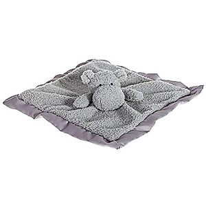 Apricot Lamb Stuffed Animals Hippo Security Blanket Infant Nursery Character Blanket Luxury Snuggler Plush Baby Lovey(Hippo, 13 Inches)