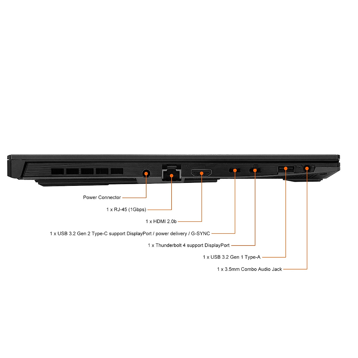 ASUS TUF F15 Gaming Laptop Dash 15.6" FHD 144Hz (Intel 12th Gen i7-12650H, 32GB DDR5 RAM, 1TB PCle SSD, Geforce RTX 3070 8GB) Thin Bezel, Thunderbolt 4, Backlit Keyboard, Win 11 Home, Off-Black