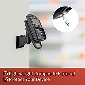 ENS Tailwind Ingenico Lane/3000/7000/8000 7" Latch and Lock Wall Mount Terminal Stand, Black