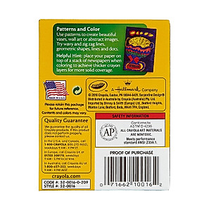 Crayola 520016 Classic Color Crayons, Tuck Box, 16 Colors