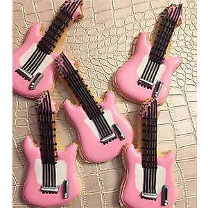 Electric Guitar Rock 'n Roll Cookie Cutter, 5.25" Made in USA by Ann Clark