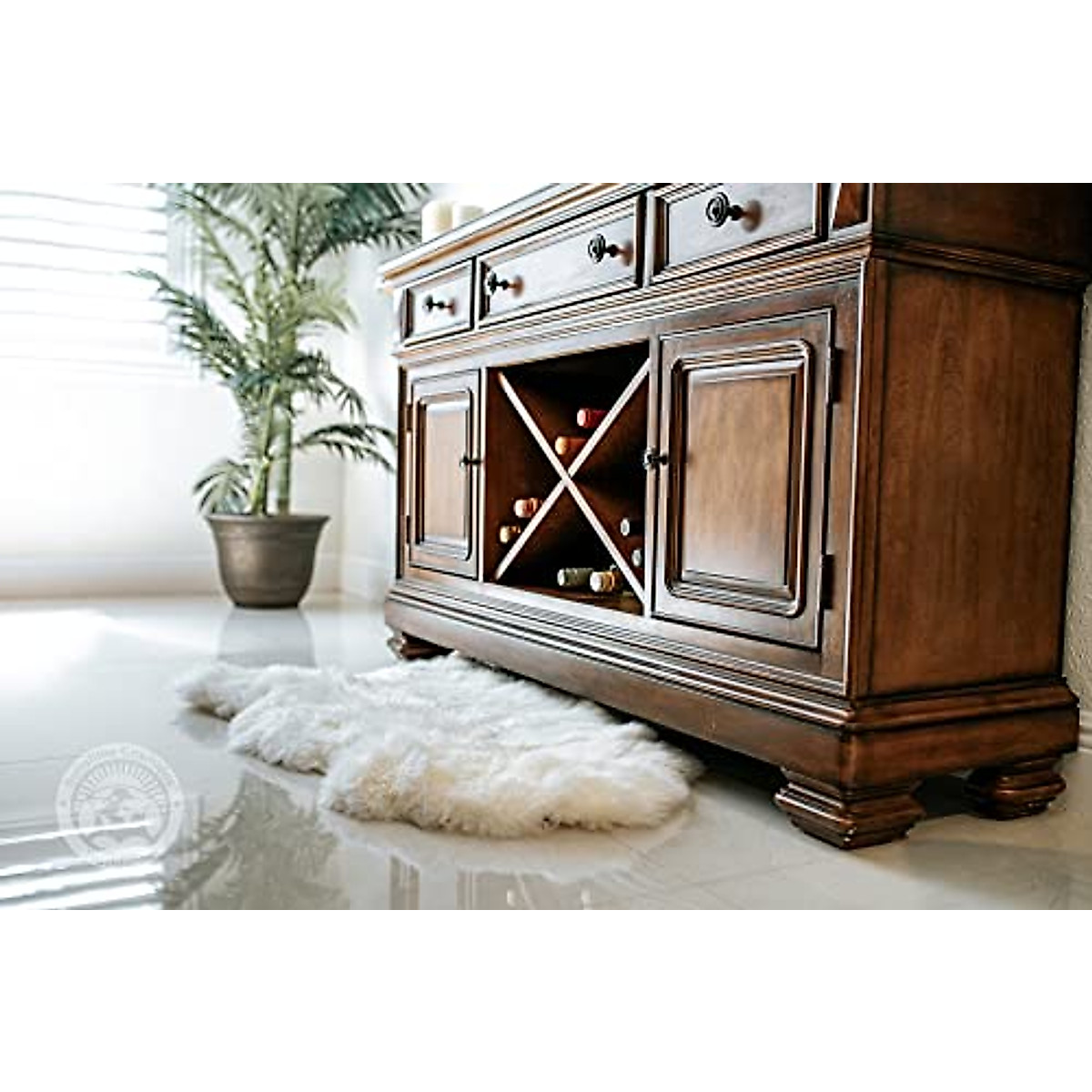 Genuine Natural Sheepskin Rug White 2 x 3 ft. Soft Premium Quality Bedside Rug Chair Seat Cover Rug Throw