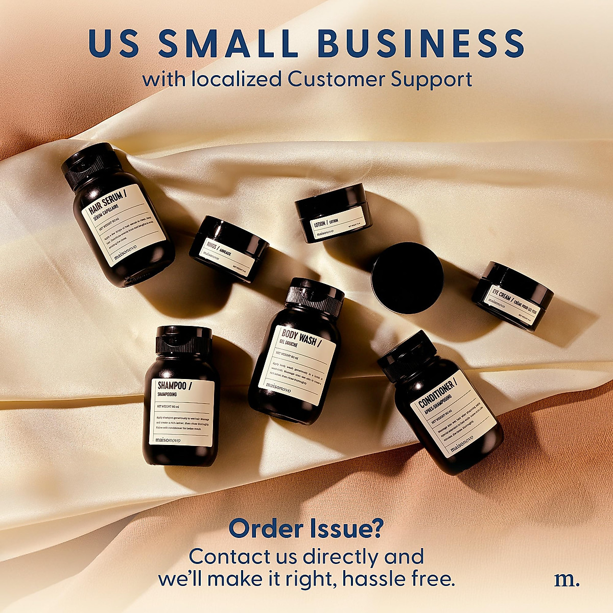 MAISONOVO Travel Bottles for Toiletries, TSA Approved, Leak Proof Refillable, Travel Size Containers and Bottles with Water Proof Toiletry Bag