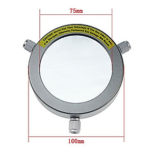 Astromania Deluxe Filter 100mm Adjustable Metal Cap for Telescope Tubes with Outer Diameter from 70mm to 92mm Aperture 75mm