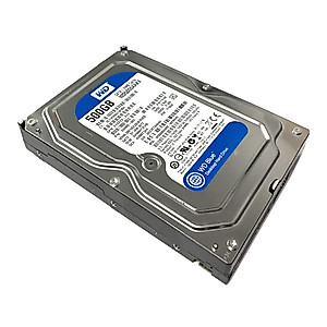 Western Digital 500GB SATA 3.5 Hard Drive - WD5000AAKX-60U6AA0 (Renewed)