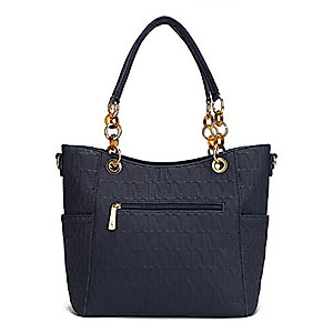 MKF Collection Shoulder Bag for Women, PU Leather Pocketbook Top-Handle Crossbody Purse Tote Satchel Handbag Mustard