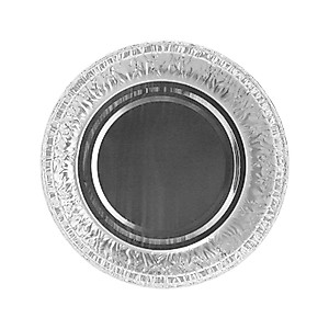 Juvale 100 Pack Mini Individual Pot Pie Pans, Round Disposable Aluminum Tins for Small Business, Catering, Baking, and Cafes (5 In)