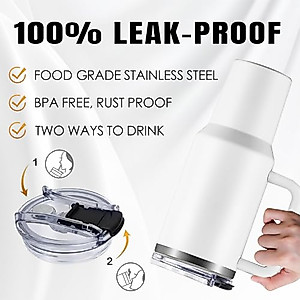 Born to Dilly Dally Forced To Pick Up The Pace, Funny Bear Tumbler with Handle 40oz, Funny Gifts for Women Men Coffee Mug, Birthday Christmas Gifts for Best Friends Coworker Sister Insulated Cup