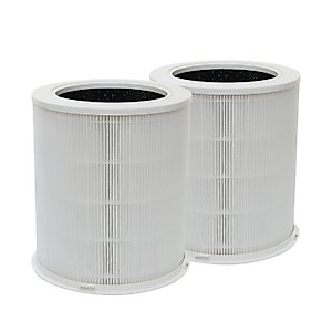 PUREBURG Replacement Filter Compatible with Dayette AP401 AP402 & JOWSET AP402 AP403 Air Purifiers,2-Pack H13 HEPA 4-Stage Filtration Activated Carbon 2-IN-1