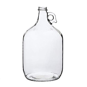 Glass Money Jar - 1 US Gallon - Holds Over $2,000 in $1 Coins!