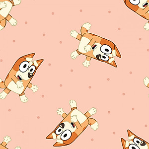 Bingo Polka Dot - Peachy Orange Yardage