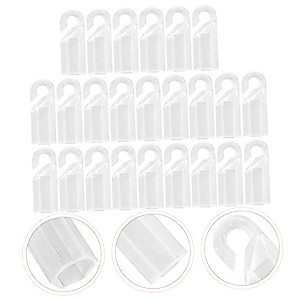 HANABASS 72 pcs Accessories Vertical Replacement Stick Wand Hardware Cap Blinds Sleeve Parts Fixing Operating Rod Connector Curtain Hook Caps for Tip Plastic Blind Rotating Blinder