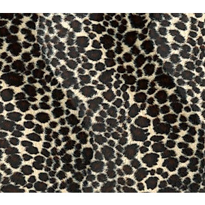 Velboa Fabric Faux Fake Animal Fur Cheetah Dark Brown/ 60" Wide/Sold by The...
