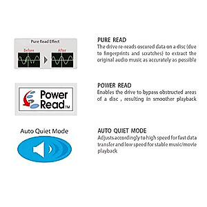 Produplicator Pioneer BDR-XD07UHD Portable 6X Ultra HD 4K Blu-ray Burner External Drive Bundle with Cyberlink Software Download Installation Code and USB Cable - Burns CD DVD BD DL BDXL Discs