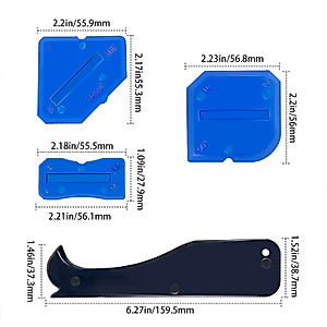 Caulking Tool Kit, with 4 Pcs Caulking Tools, Caulk Finishing Tool, Grout Scraper, Caulking Removal Tool, for Kitchen Bathroom Floor Sink Joint, Sealant Finishing Tool