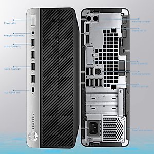 HP Gaming Desktop i7 ProDesk 600 G3 Small Form Factor,Renewed PC Windows 10,32GB DDR4, 1TB NVMe SSD M.2 + 2TB HDD,NVIDIA GeForce GT 1030 2GB,HDMI,Wi-Fi,BT,DVD,Wireless Keyboard & Mouse