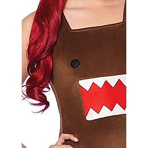 Leg Avenue Women's 3 Piece Nerd Domo Tutu Dress, Brown, Medium/Large