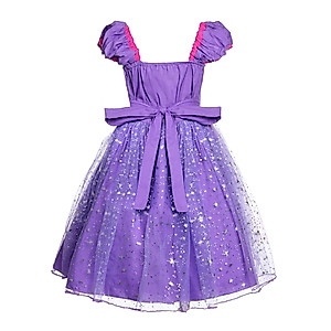 JerrisApparel Girl Princess Costume Dress for Birthday Party (3T, Purple with Accessories)