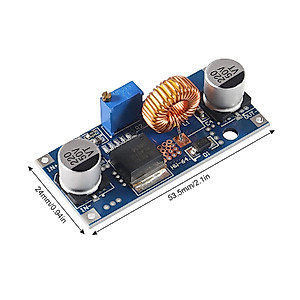 Diitao 5PCS DC-DC 5A 4-38V Input to 1.25-36V Output Adjustable Step-Down Regulator Module 12V/24V/36V to 3.3V/5V/12V/24V 75W Large Power Voltage Regulator Buck Converter