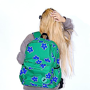 J World New York Oz School Backpack for Girls Boys. Cute Kids Bookbag, Matcha Checkers, One Size