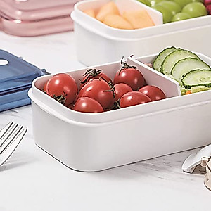 3 Pack Plastic Food Fruits Small Storage Containers with Lids, 100% BPA Free, Food Grade Materials, Dishwasher, Microwave and Freezer Friendly (Color : Blue)