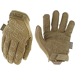 Mechanix Wear: The Original Tactical Work Gloves with Secure Fit, Flexible Grip for Multi-Purpose Use, Durable Touchscreen Safety Gloves for Men (Brown, X-Large)