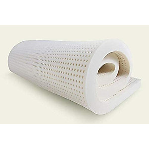 Eco Terra 100% Natural Latex 3" Soft Mattress Topper | Luxurious Comfort & Support| Organic Certified Latex| Deep Rejuvenating Sleep| Made in The USA| Support Shoulders, Hips, Back & Knees| Twin